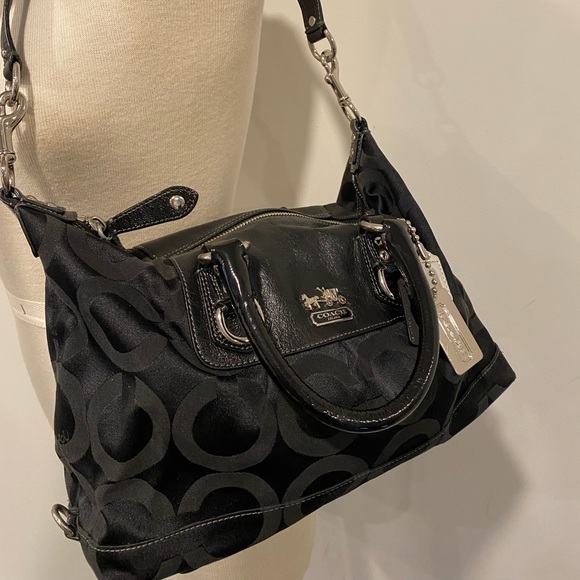 Coach | Bags | Vintage Coach Madison Sabrina Black Bag | Poshmark